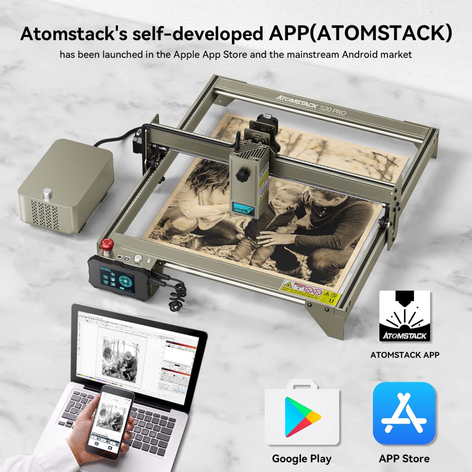 ATOMSTACK S20 Pro Review - Laser Engraving Machine at €901.13
