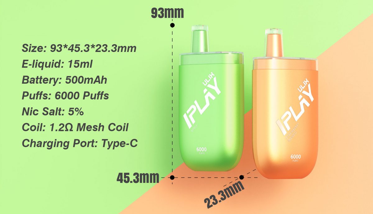 IPLAY FOG 6000 VS ULIX 6000 Vape Comparison Review